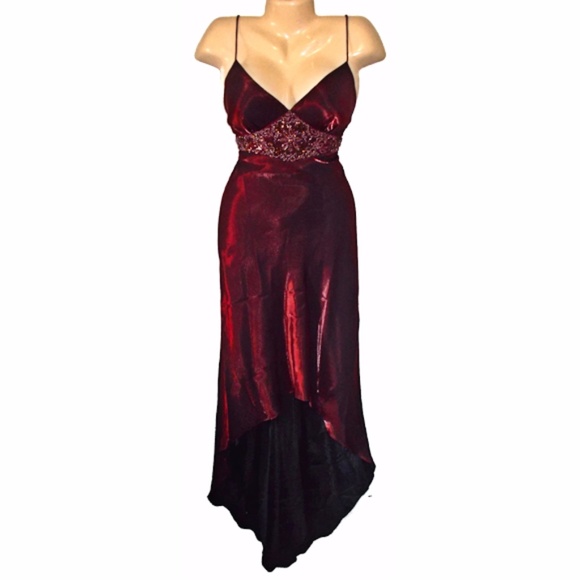 Cassandra Stone | Dresses | Nwt Cassandra Stone Dark Red Formal Dress ...