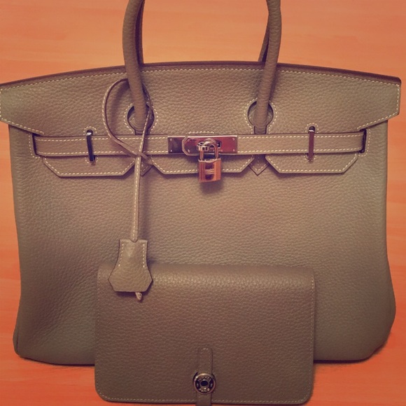 Hermes | Bags | Hermes 35cm Togo Stechel Birkin Matching Wallet | Poshmark