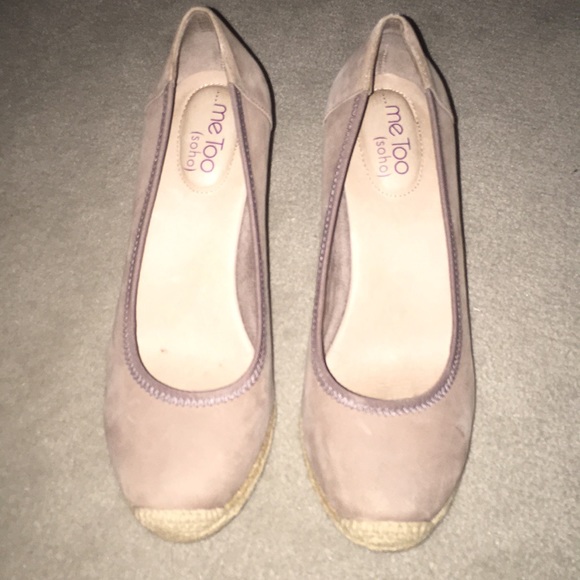me too | Shoes | Suede Wedge Heels Gently Worn | Poshmark