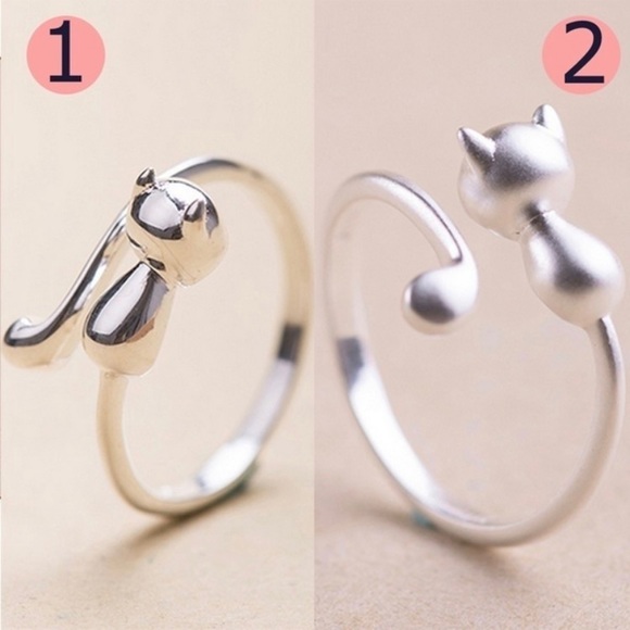 Jewelry | 925 Sterling Silver Kitty Cat Ring | Poshmark