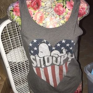 Peanuts | Tops | Peanuts Snoopy Tank | Poshmark