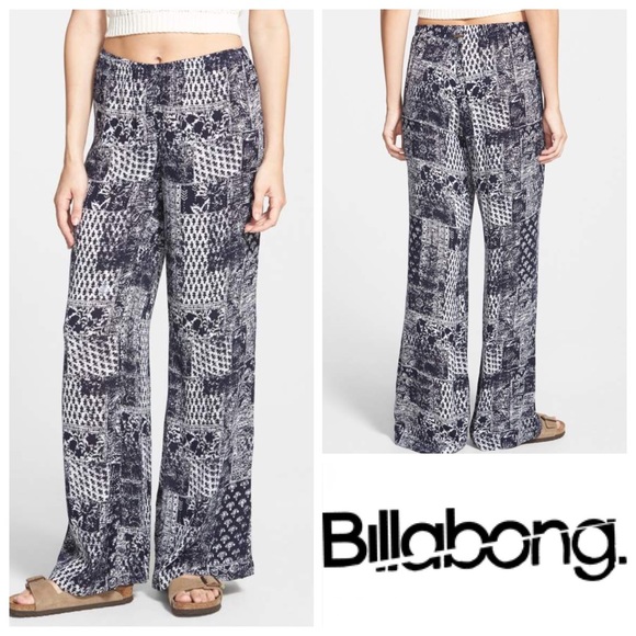 Billabong | Pants & Jumpsuits | Billabong Keepsake Print Beach Pants ...