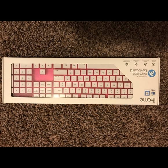 iHome | Other | Ihome Universal Wireless Keyboard In Pink | Poshmark