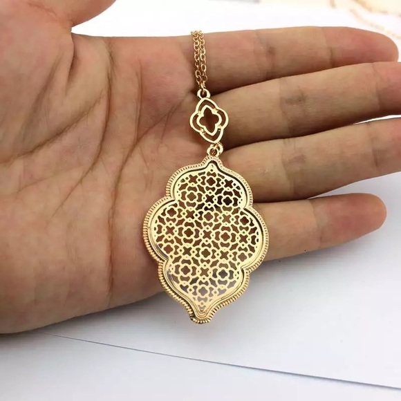 Jewelry | Golden Filigree Lanterns Necklace Gold | Poshmark