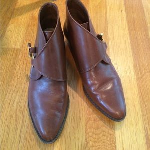 Etienne Aigner | Shoes | Brown Leather Etienne Aigner Shoesankle Boots ...