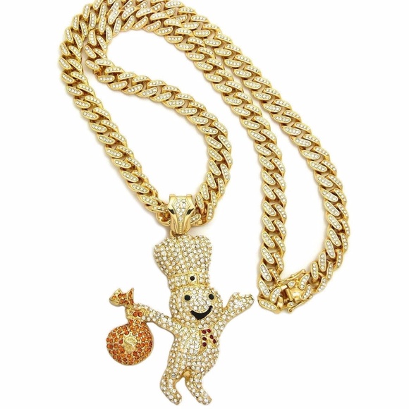 Accessories | Doughboy Pendant 12mm 3 Full Iced Cuban Chain | Poshmark
