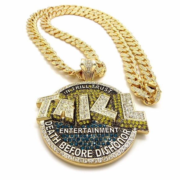 Accessories | Trill Ent Pendant 12mm 3 Full Iced Cuban Chain | Poshmark