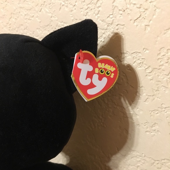 Ty | Toys | Ty Beanie Boos Shadow The Cat Medium Plush Toy | Poshmark