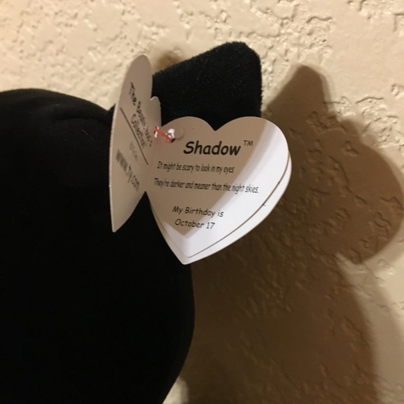 Ty | Toys | Ty Beanie Boos Shadow The Cat Medium Plush Toy | Poshmark