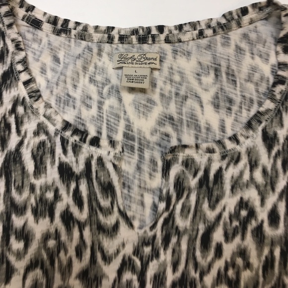Lucky Brand | Tops | Leopard Print Lucky Brand Tee | Poshmark