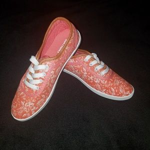 Basic Editions | Shoes | Floralprint Canvas Sneakers By Basic Editions ...