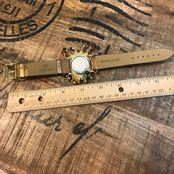 Salvini | Accessories | Salvini 8kt Gold Plated Watch With Metallic ...