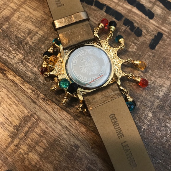 Salvini | Accessories | Salvini 8kt Gold Plated Watch With Metallic ...