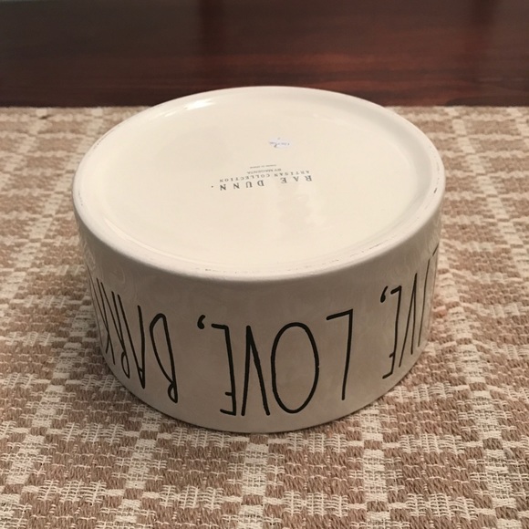 Rae Dunn | Accessories | Rae Dunn Dog Bowl Live Love Bark | Poshmark