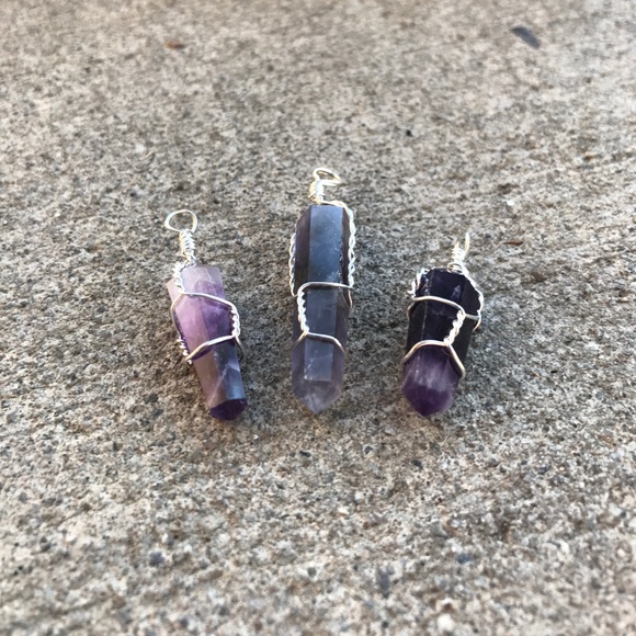 Jewelry | Wire Wrapped Amethyst Crystal Necklace | Poshmark