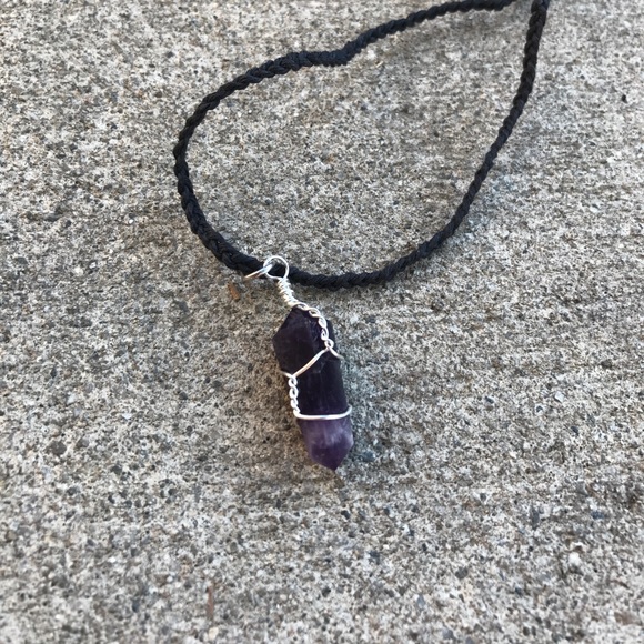 Jewelry | Wire Wrapped Amethyst Crystal Necklace | Poshmark
