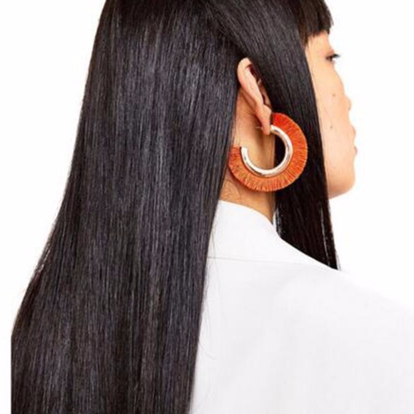The Backroom | Jewelry | On Trend Burnt Orange Fan Fringe Earrings ...
