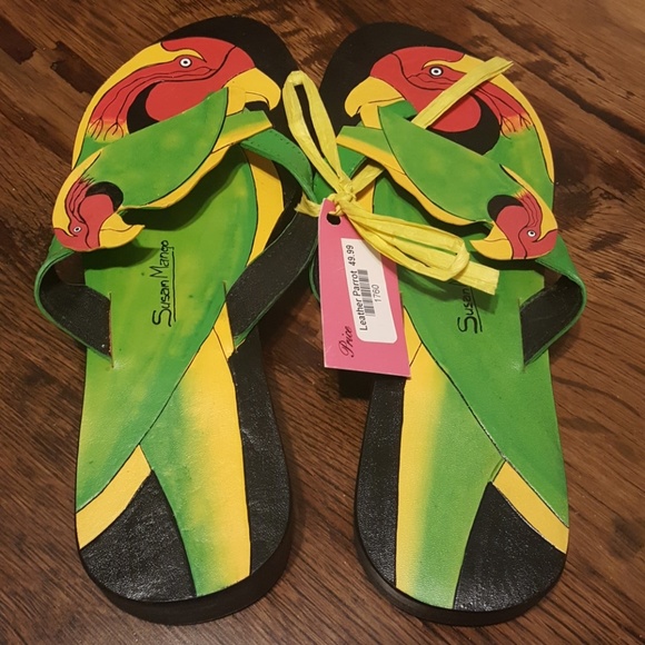 Susan Mango | Shoes | Nwt Susan Mango Leather Parrot Sandals | Poshmark