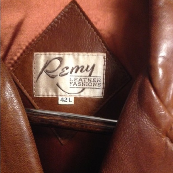 Remy Leather | Jackets & Coats | Vintage Remy Mens Dark Caramel Leather ...