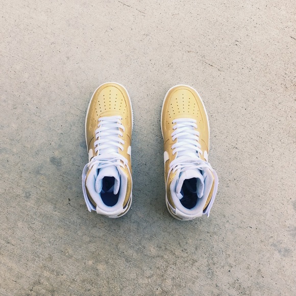 Nike | Shoes | Custom Gold Nike Afs Made To Order | Poshmark