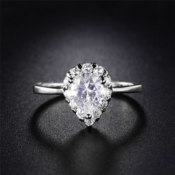 Jewelry | Womens Pear Shape Engagement Wedding Ring | Poshmark