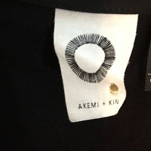 Anthropologie | Tops | Anthro Akemi Kin Black Floral Embroidered Tunic ...