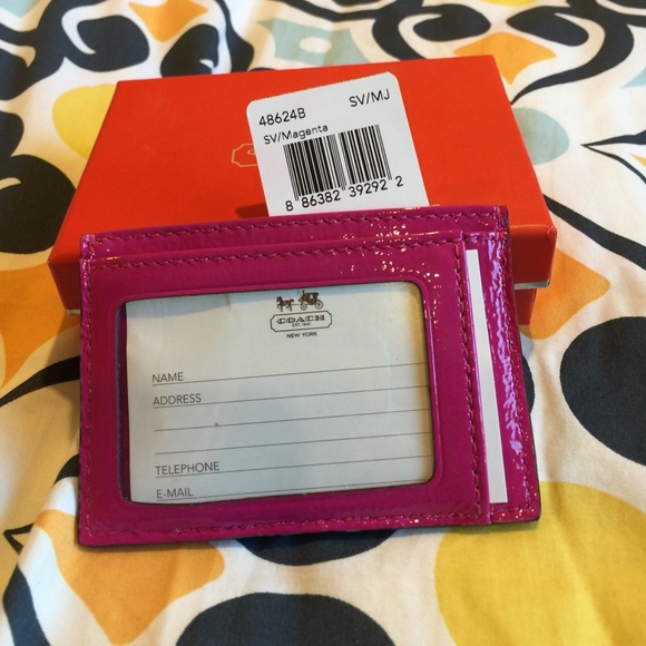 Coach | Accessories | Nwt Coach Id Card Case | Poshmark