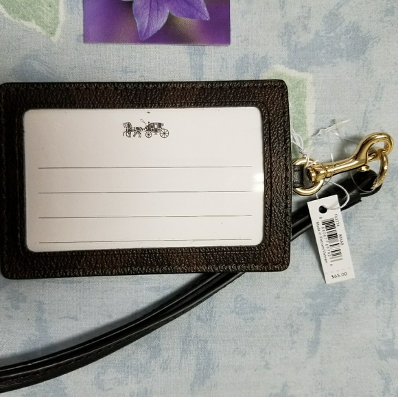 Coach | Accessories | Nwt Coach Id Badge Lanyard In Brownblack | Poshmark