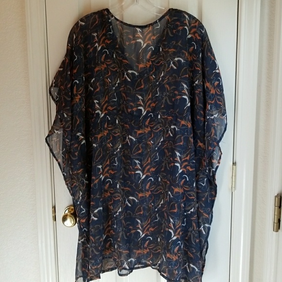 ANA & KATE | Tops | Nwt Ana Kate Long Sheer Blouse | Poshmark