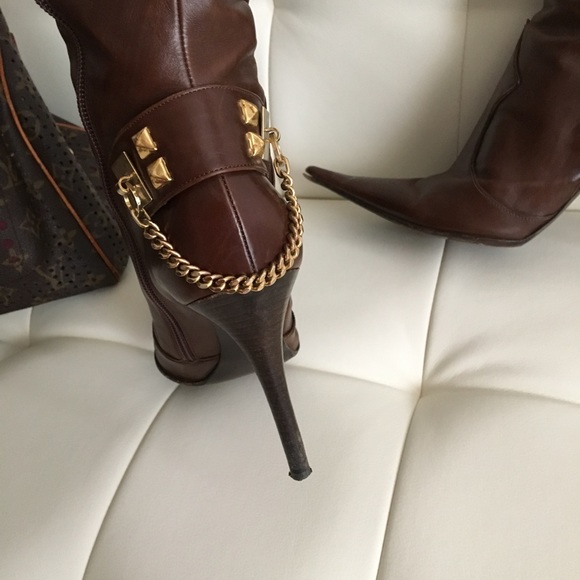 ICON | Shoes | Icone Gml Boots Stiletto High Heel Vero Cuoio 38 | Poshmark