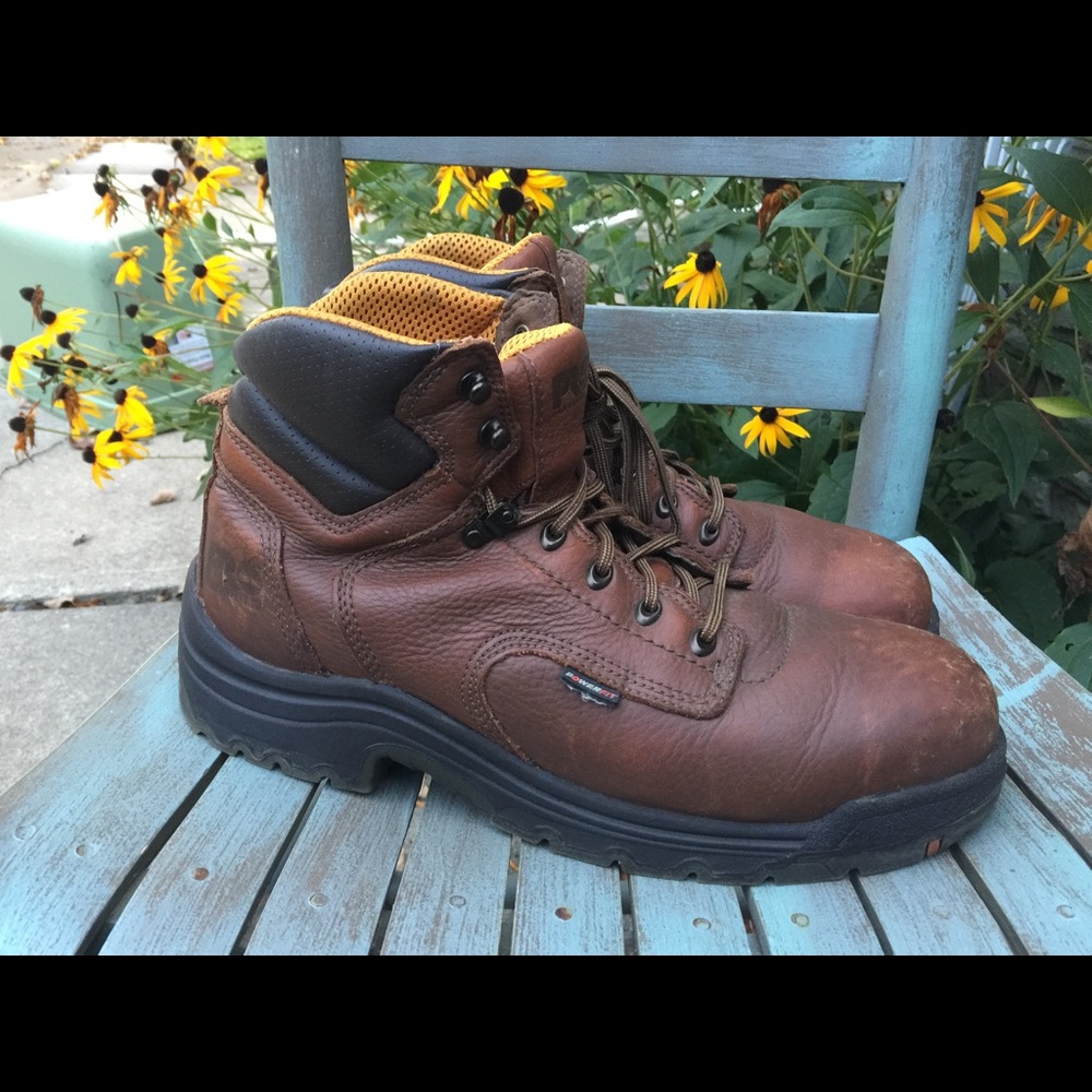 Men's Timberland Pro Series Brown Leather Boots 13 - Gem