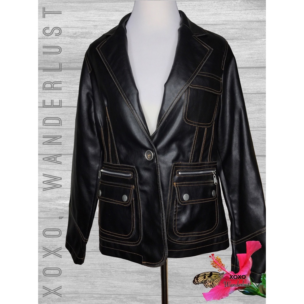 Marcelle Renee Vintage Leather Jacket - Gem