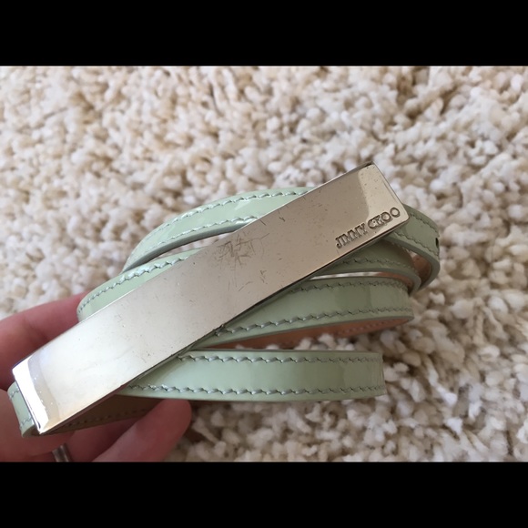 Jimmy Choo | Accessories | Jimmy Choo Blossom Key Lime Light Green Belt ...