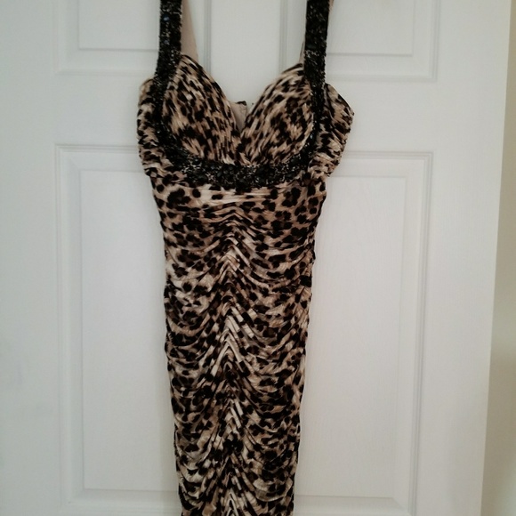 Dresses | Leopard Body Hugging Sexy Dress | Poshmark