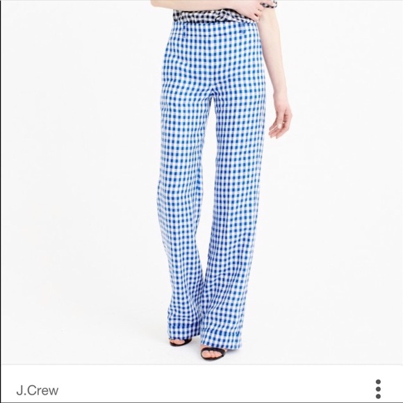 J. Crew | Pants & Jumpsuits | Iso J Crew Gingham Linen Pants | Poshmark
