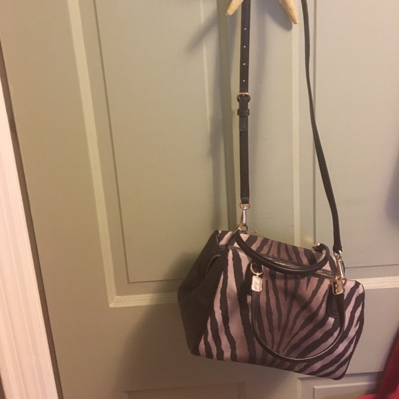 Coach | Bags | Coach Zebra Strip Mini Sarchel | Poshmark