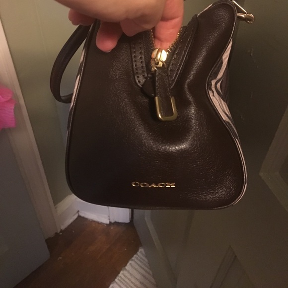 Coach | Bags | Coach Zebra Strip Mini Sarchel | Poshmark