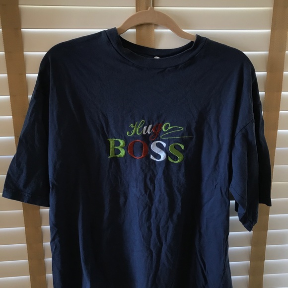 Hugo Boss | Shirts | Vintage Hugo Boss Embroidered Tshirt | Poshmark