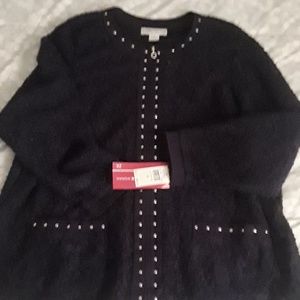 Cathy Daniels | Sweaters | Cathy Daniels Zip Sweater Womens | Poshmark