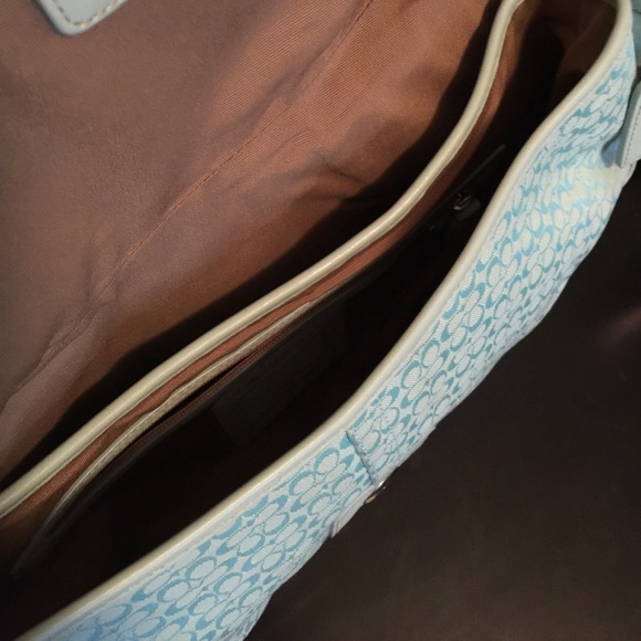 Coach | Bags | Small Coach Sea Foam Blue Shoulder Bag | Poshmark