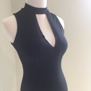 Rebel Chic | Dresses | New Wtags Choker Neck Black Pencil Dress | Poshmark