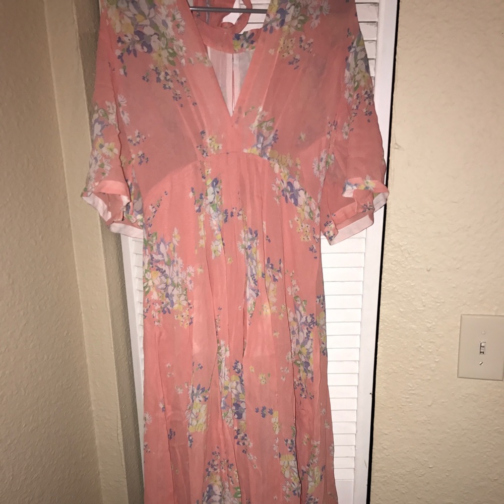 Light Pink Floral Mack Dress - Gem