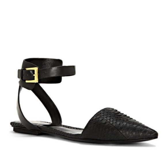 Vince Camuto | Shoes | Iso Vc Signature Cadi Snakeskin Pointy Toe Flat ...