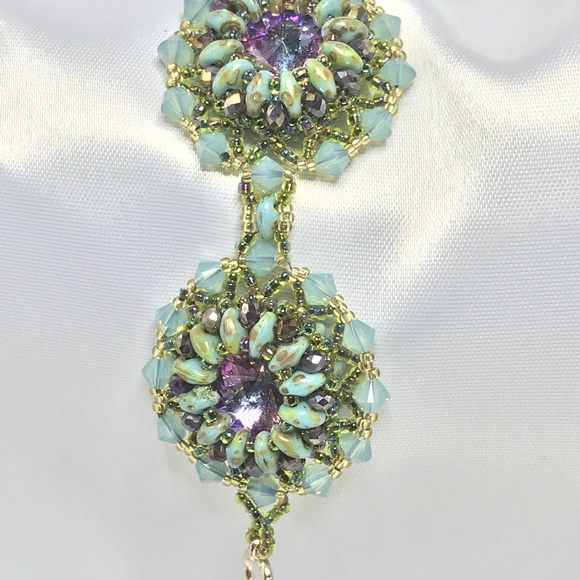 Bijoux157 | Jewelry | Beaded Rivoli Bracelet | Poshmark