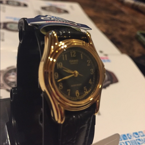 Casio | Accessories | Casio Extra Small Watch Black Leather New | Poshmark