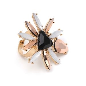 Jewelry | Vintage Metallic Gold Crystal Statement Ring | Poshmark