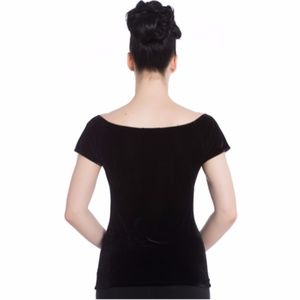Hell Bunny | Tops | Hell Bunny Sugar Pinup Velvet Top Rockabilly Retro ...