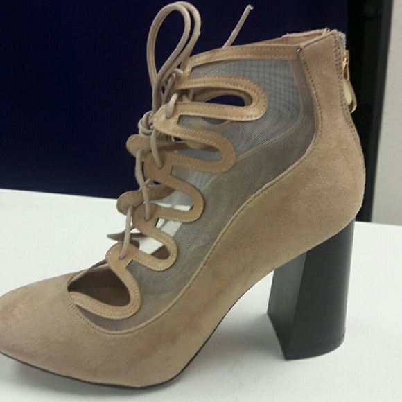 Shoes | New Cape Ribbon Nude Heel | Poshmark