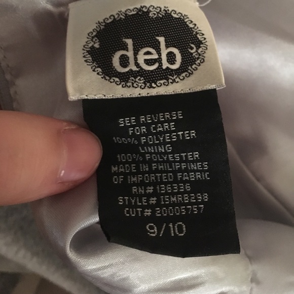 Deb | Dresses | Silver Dress Can Be Used For Any Event | Poshmark