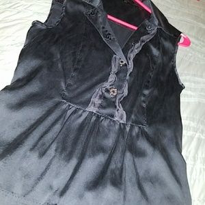 Elie Tahari | Tops | Elie Tahari Silk Button Up Ruffled Collared Tank ...